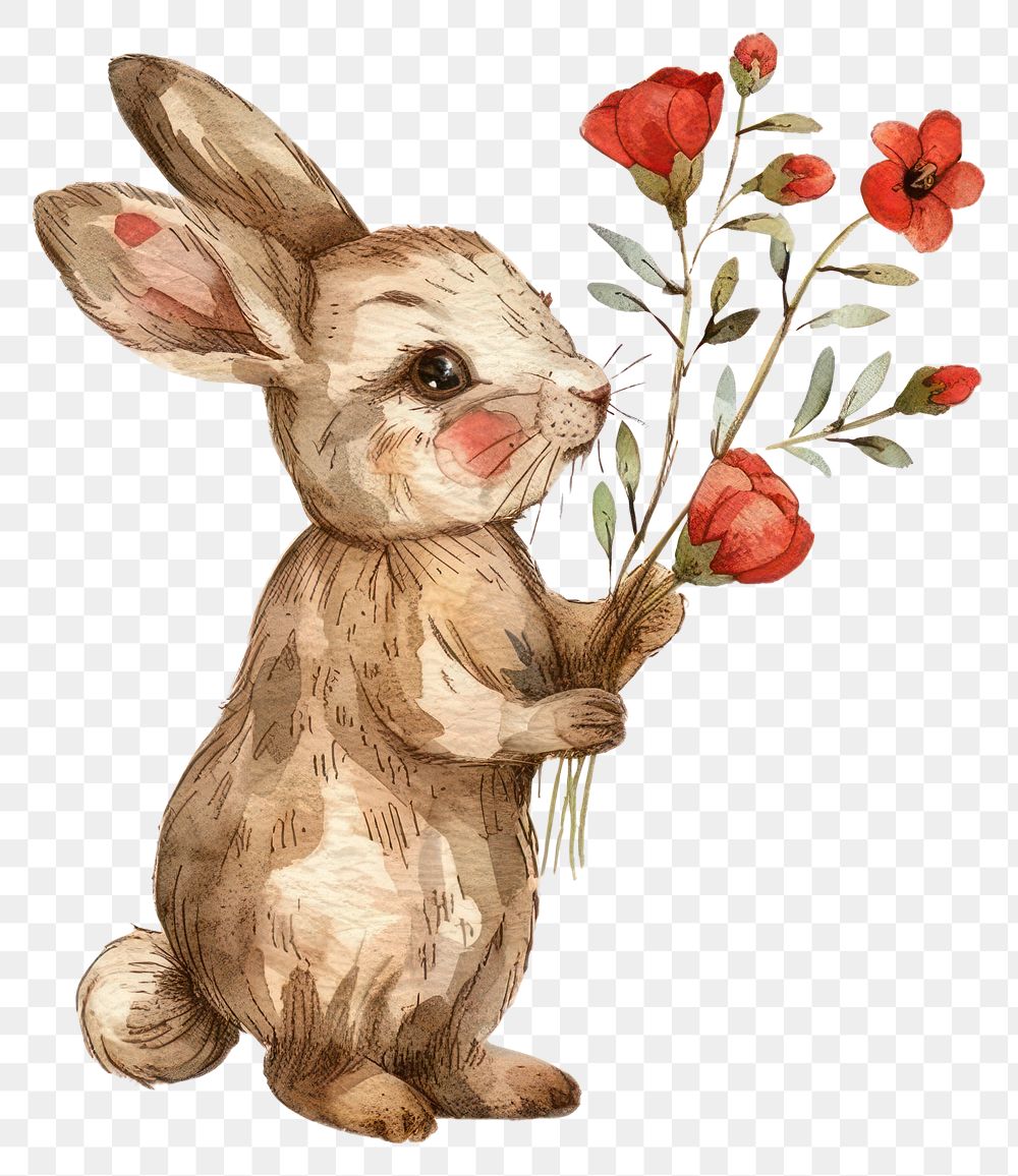 PNG Rabbit watercolor rabbit art | Free PNG - rawpixel
