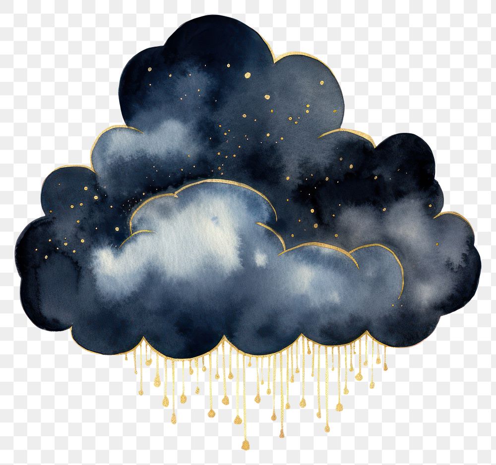 PNG Indigo cloud lightning illustration | Free PNG - rawpixel