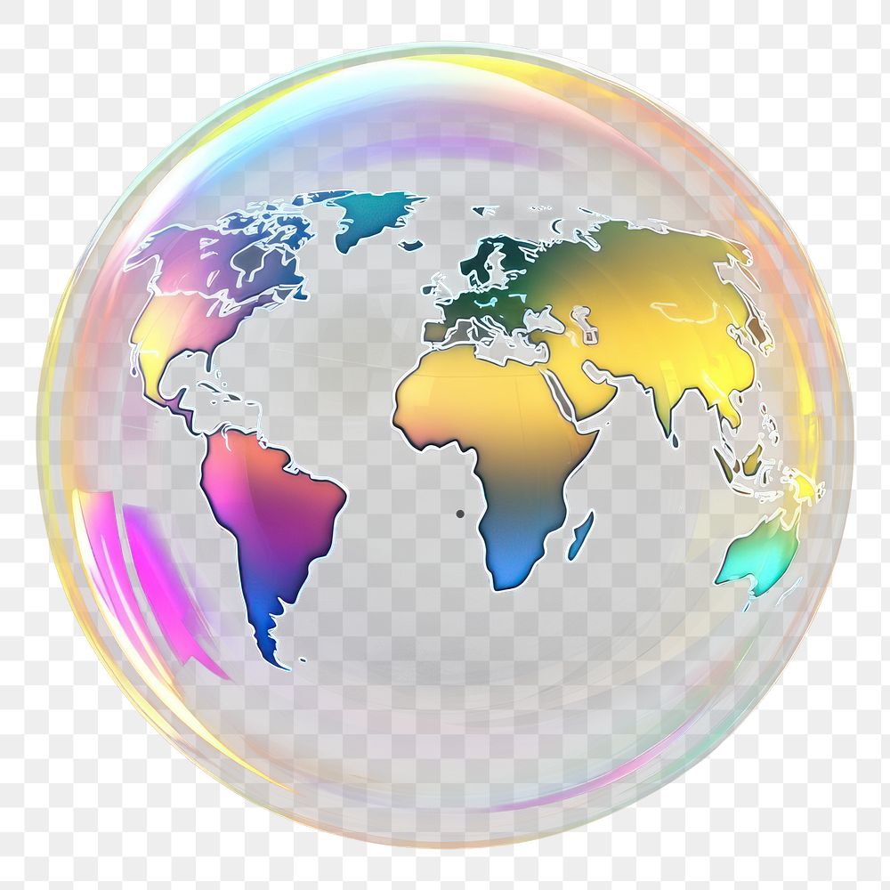 PNG World map bubble transparent | Free PNG - rawpixel
