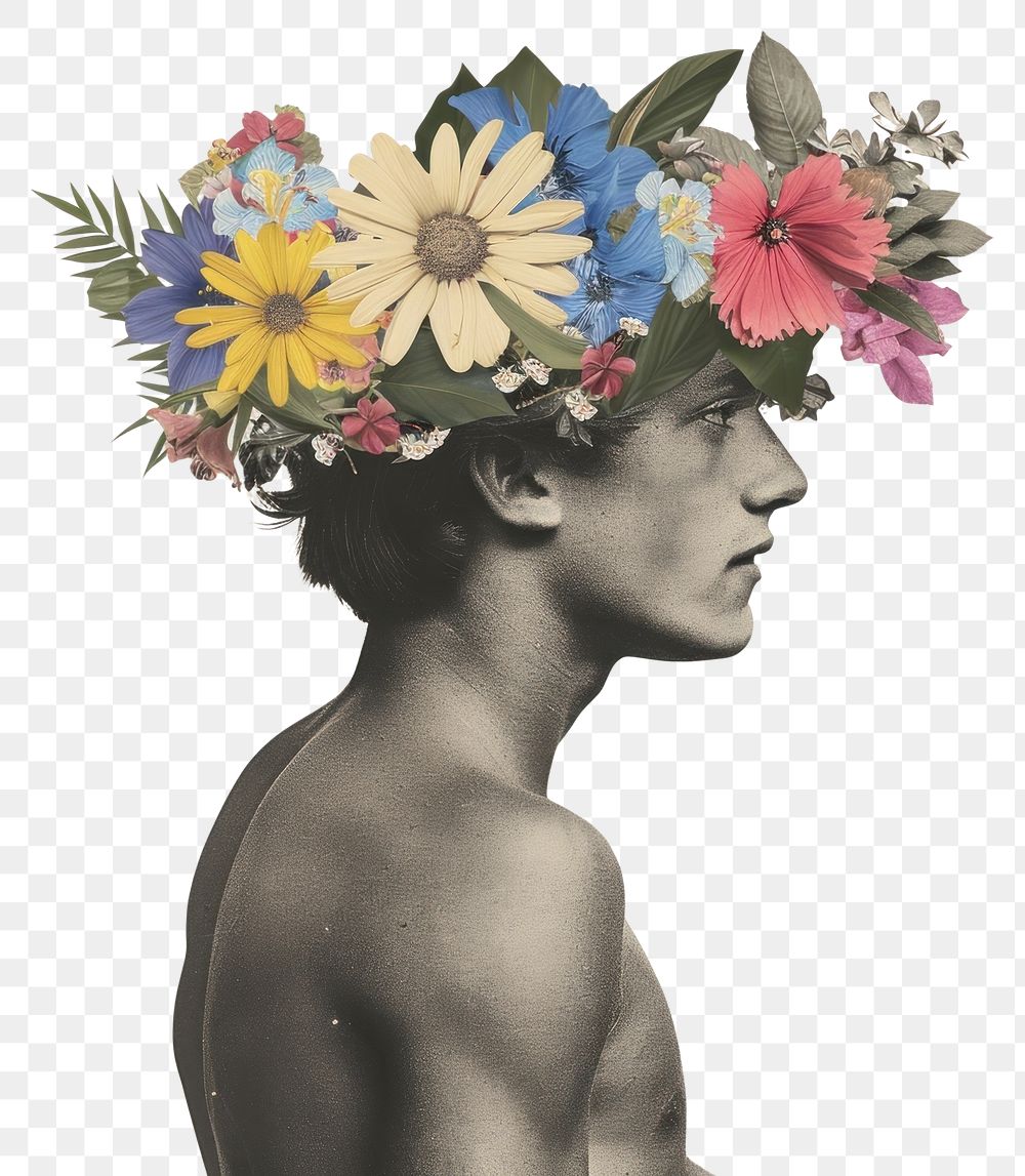 PNG Paper collage man wearing | Free PNG - rawpixel