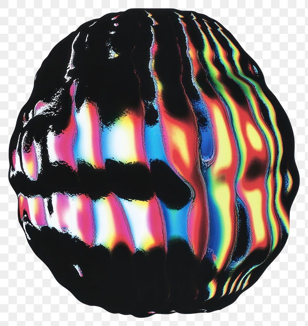 PNG Flat 2D psychedelic sphere | Free PNG - rawpixel