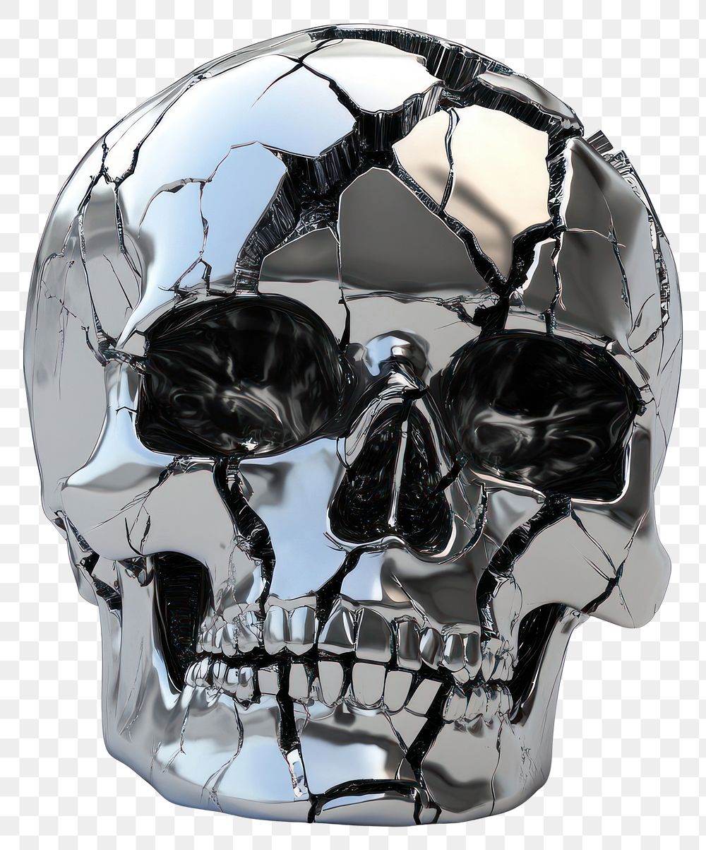 PNG 3d solid broken skull | Free PNG - rawpixel