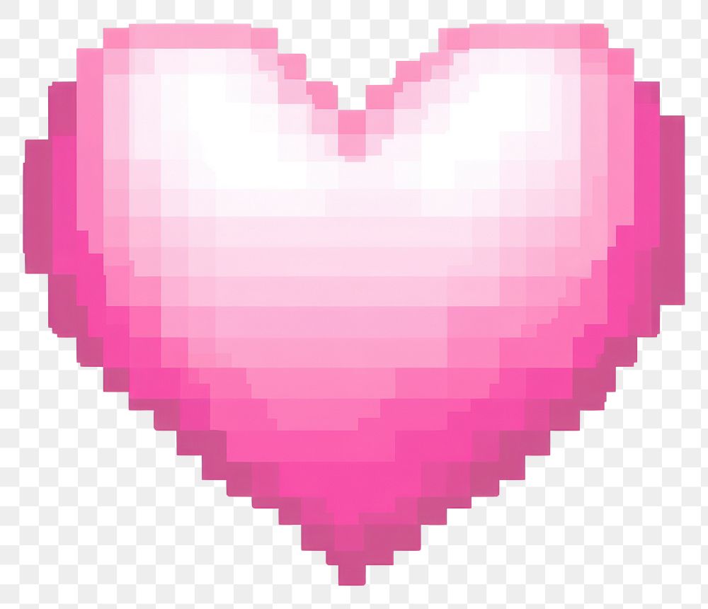 PNG Six pixel pink heart | Free PNG - rawpixel