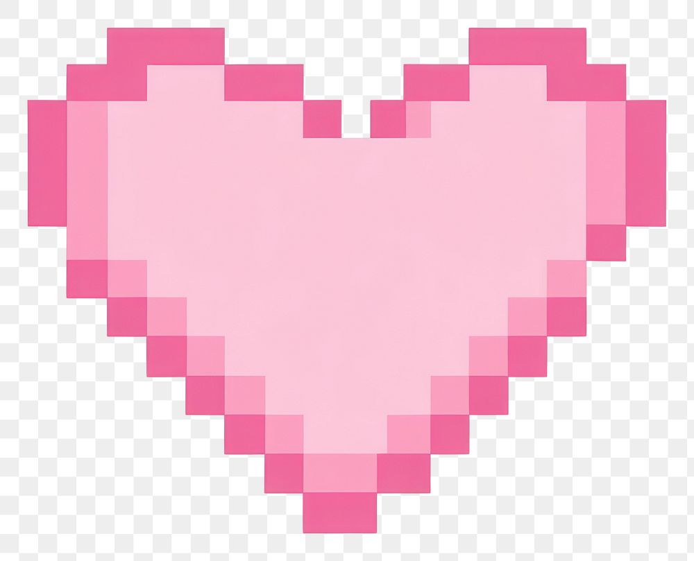 PNG Six pixel pink heart | Free PNG - rawpixel