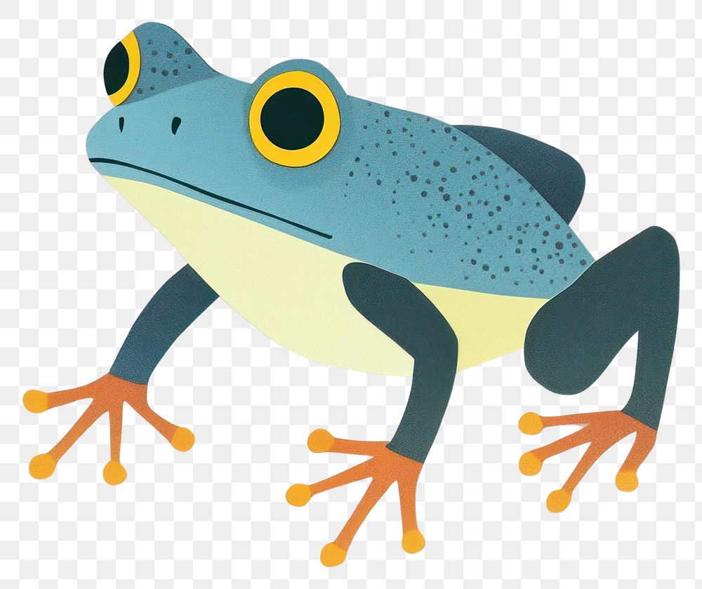 PNG Papercut cute frog amphibian | Free PNG - rawpixel