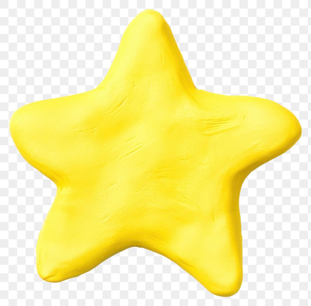 PNG Yellow Star clay star | Free PNG - rawpixel