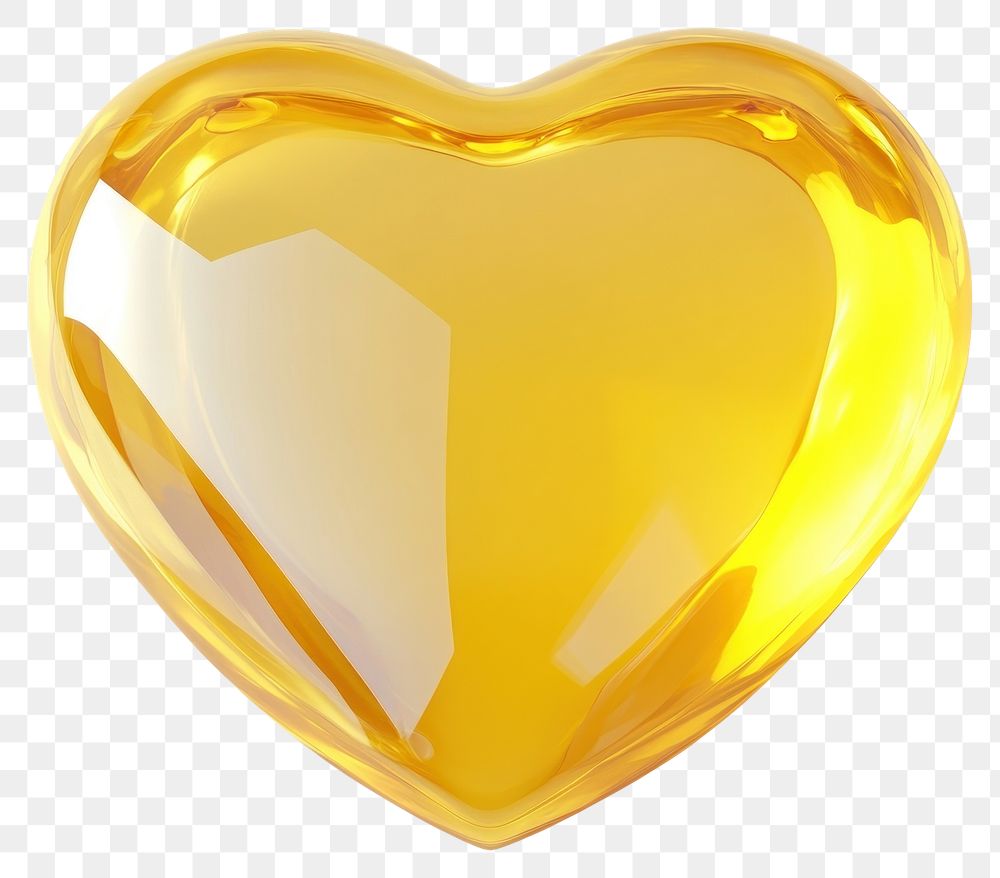PNG Yellow heart-shape transparent png | Premium PNG - rawpixel