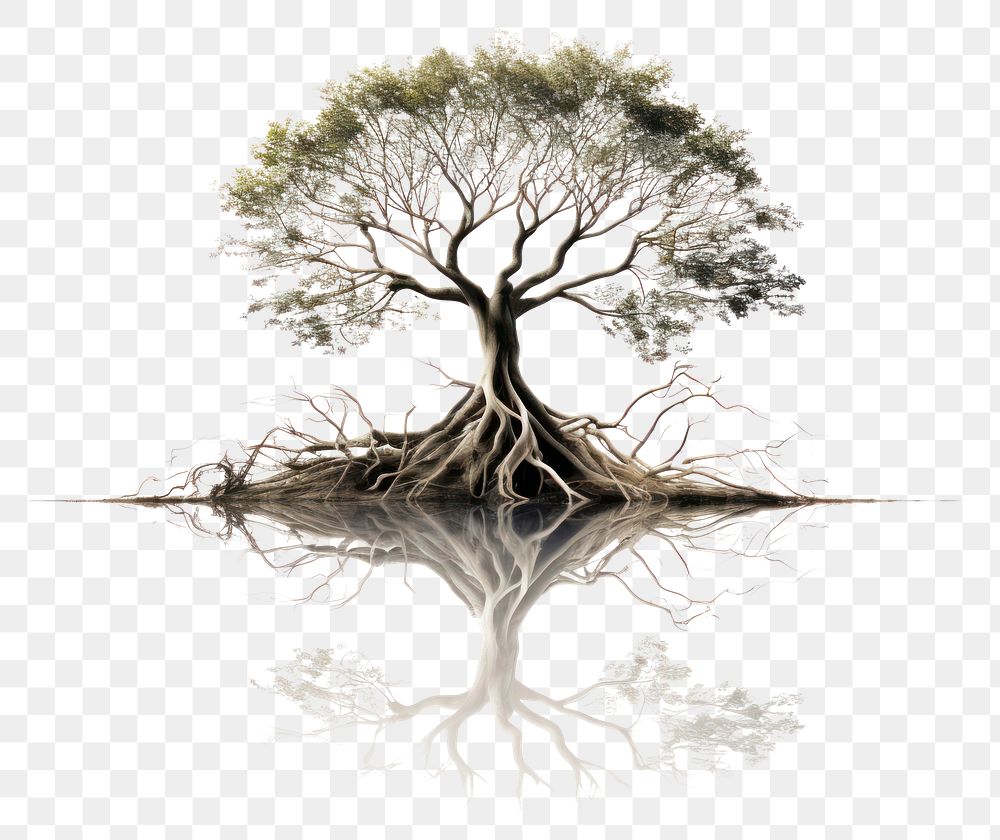 PNG Floating tree roots art | Free PNG - rawpixel