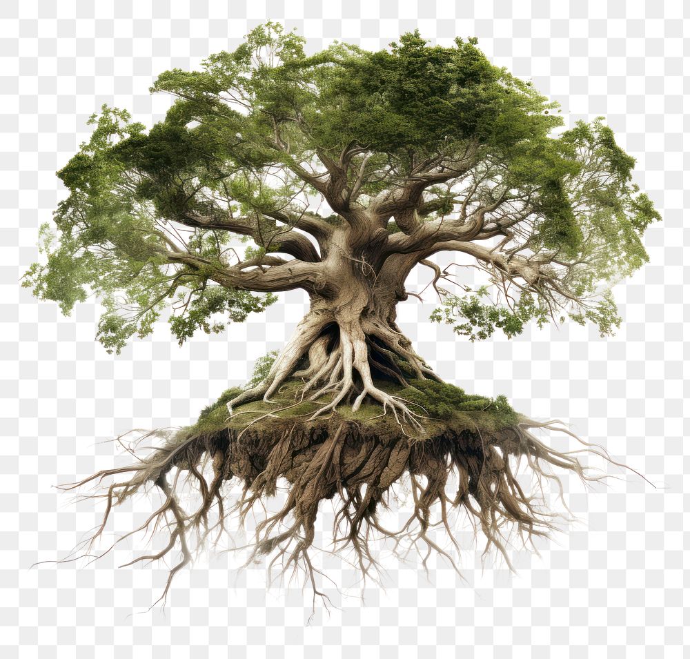 PNG Floating tree roots art | Premium PNG - rawpixel