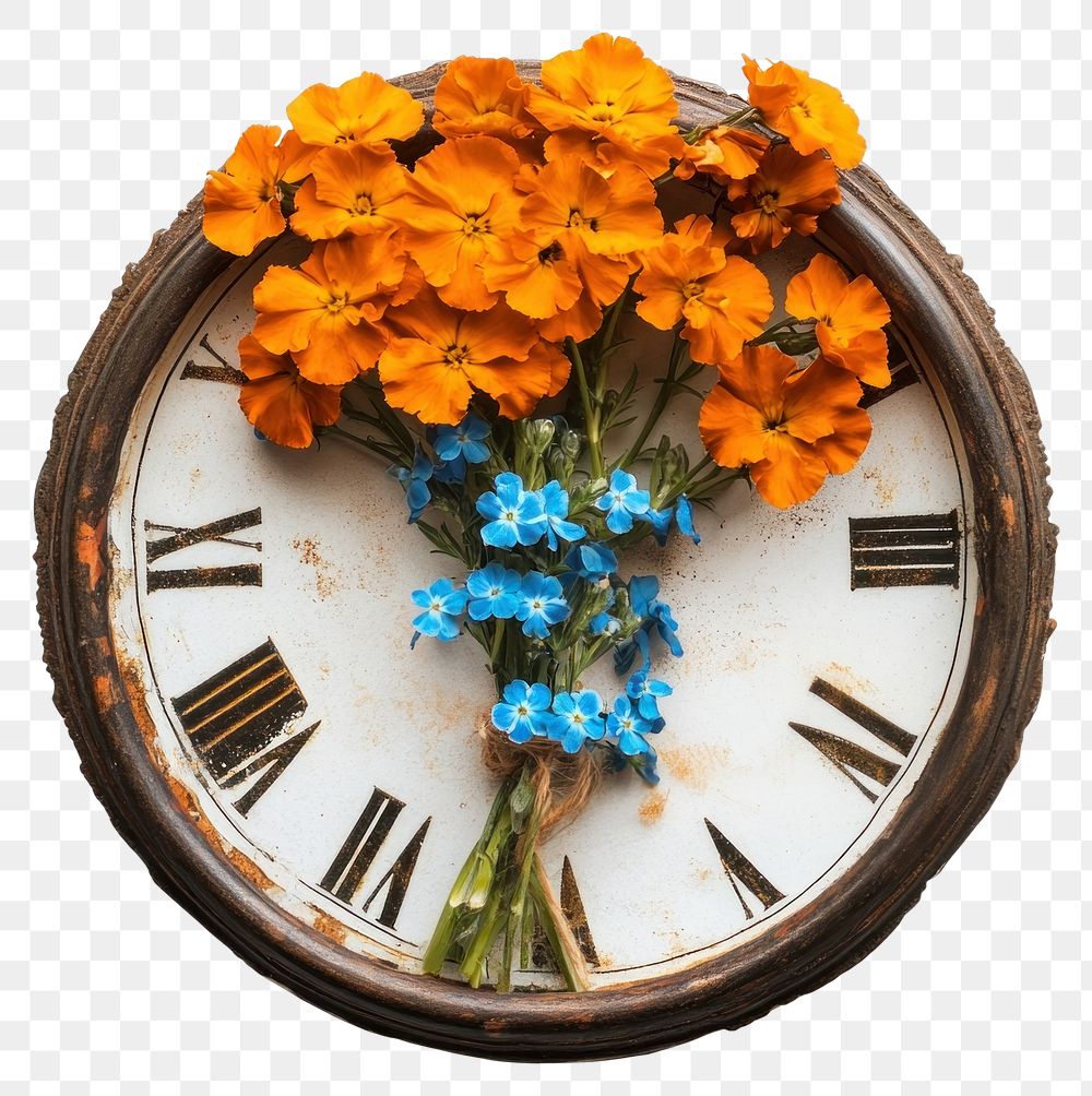 PNG Antique clock face orange | Free PNG - rawpixel