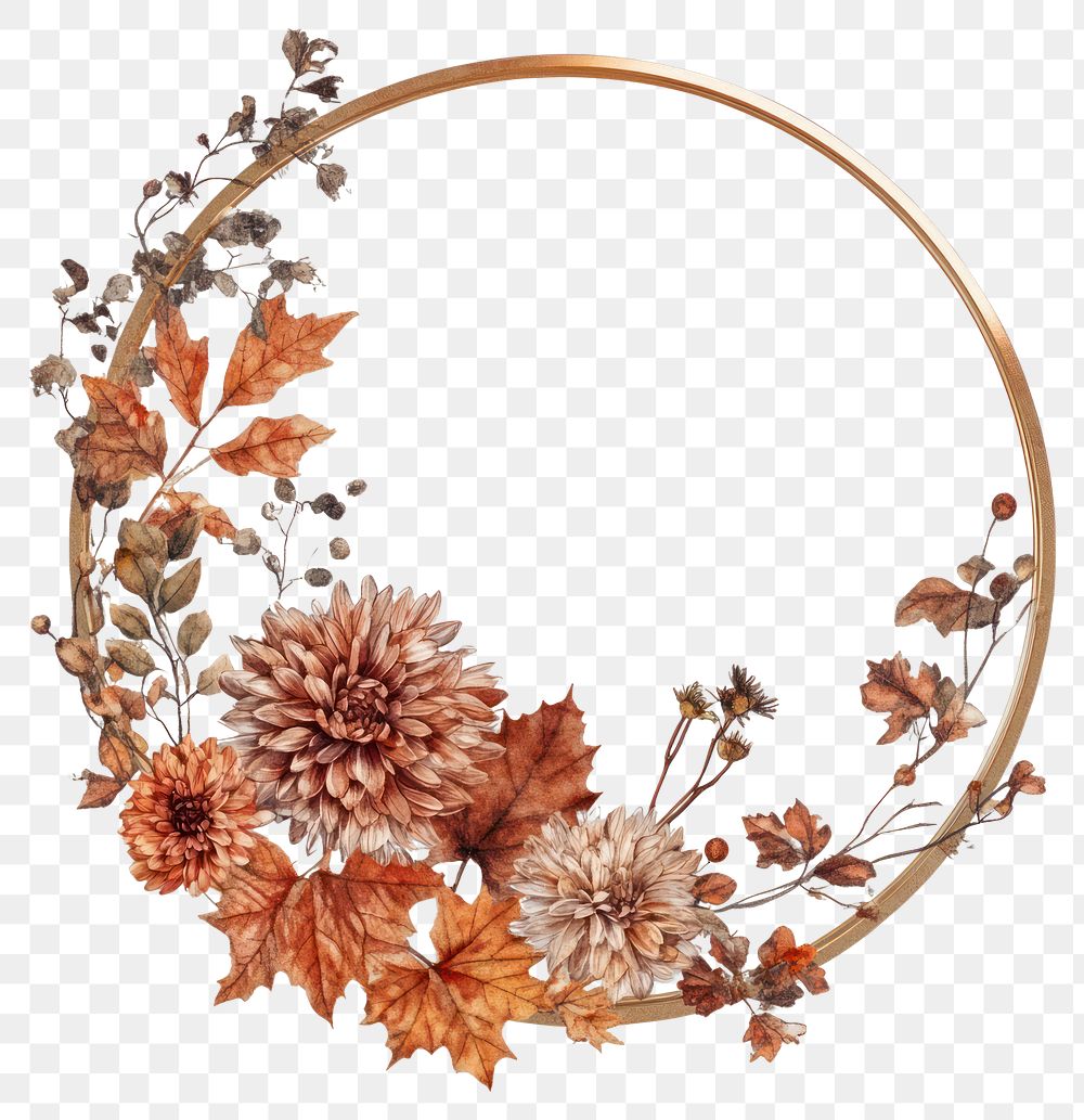 PNG Victorian art botanical circle | Free PNG - rawpixel