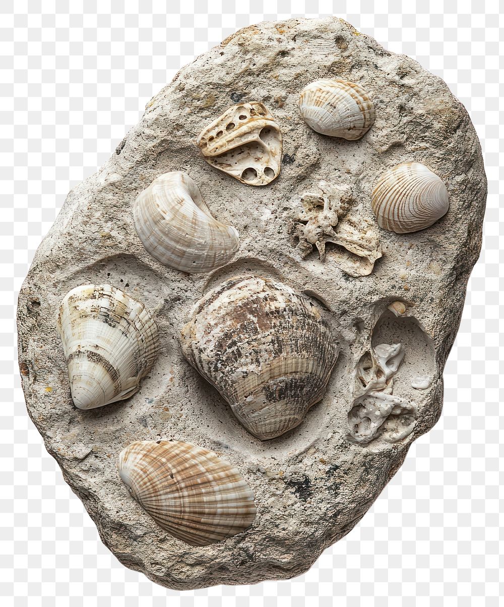 PNG Beachrock Shell Imprints seashells | Free PNG - rawpixel