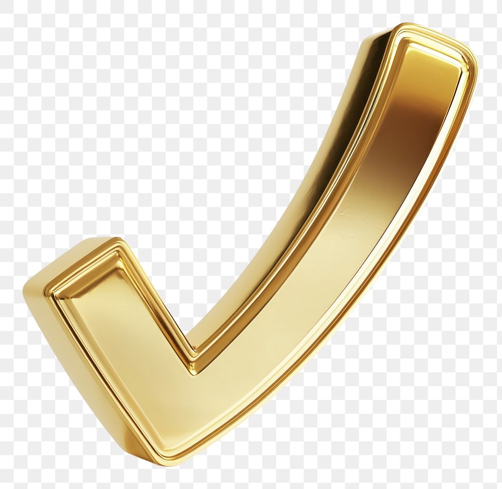 PNG Check mark gold figure | Free PNG - rawpixel