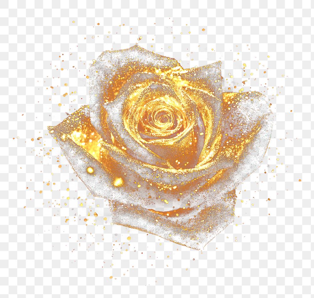 PNG Rose shape sparkle light | Free PNG - rawpixel