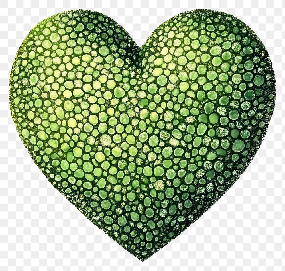 PNG Pointillism heart green chandelier | Free PNG - rawpixel