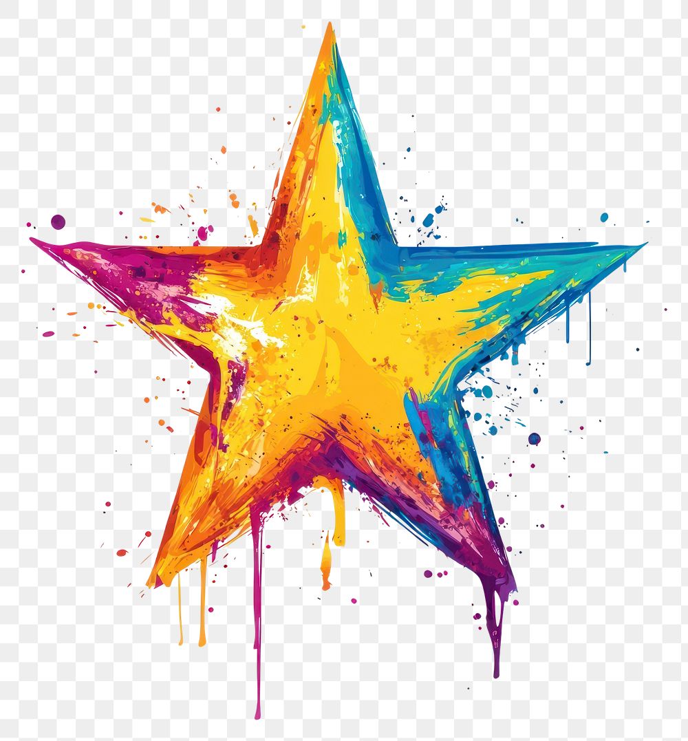 PNG Spray paint star art | Free PNG - rawpixel