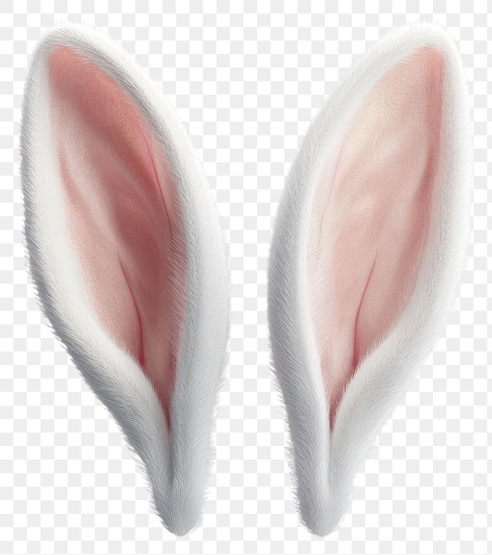 PNG White rabbit ears animal | Free PNG - rawpixel