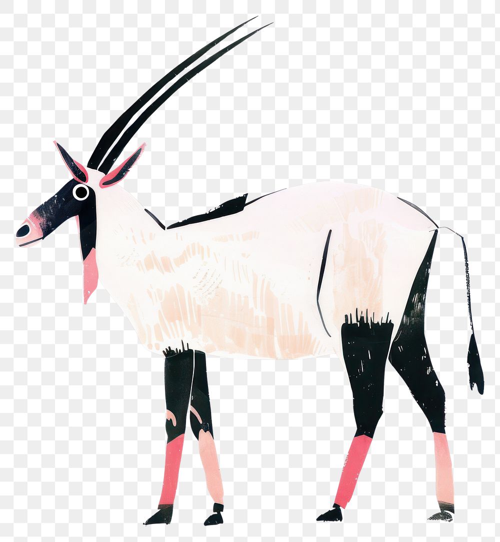 PNG Cute oryx illustration wildlife | Free PNG - rawpixel
