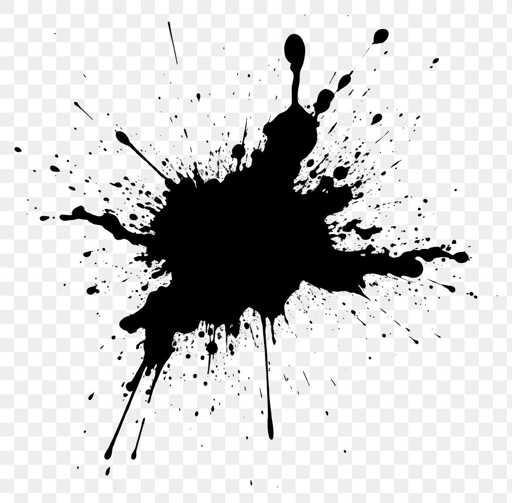 PNG Simple real ink splatter | Free PNG - rawpixel