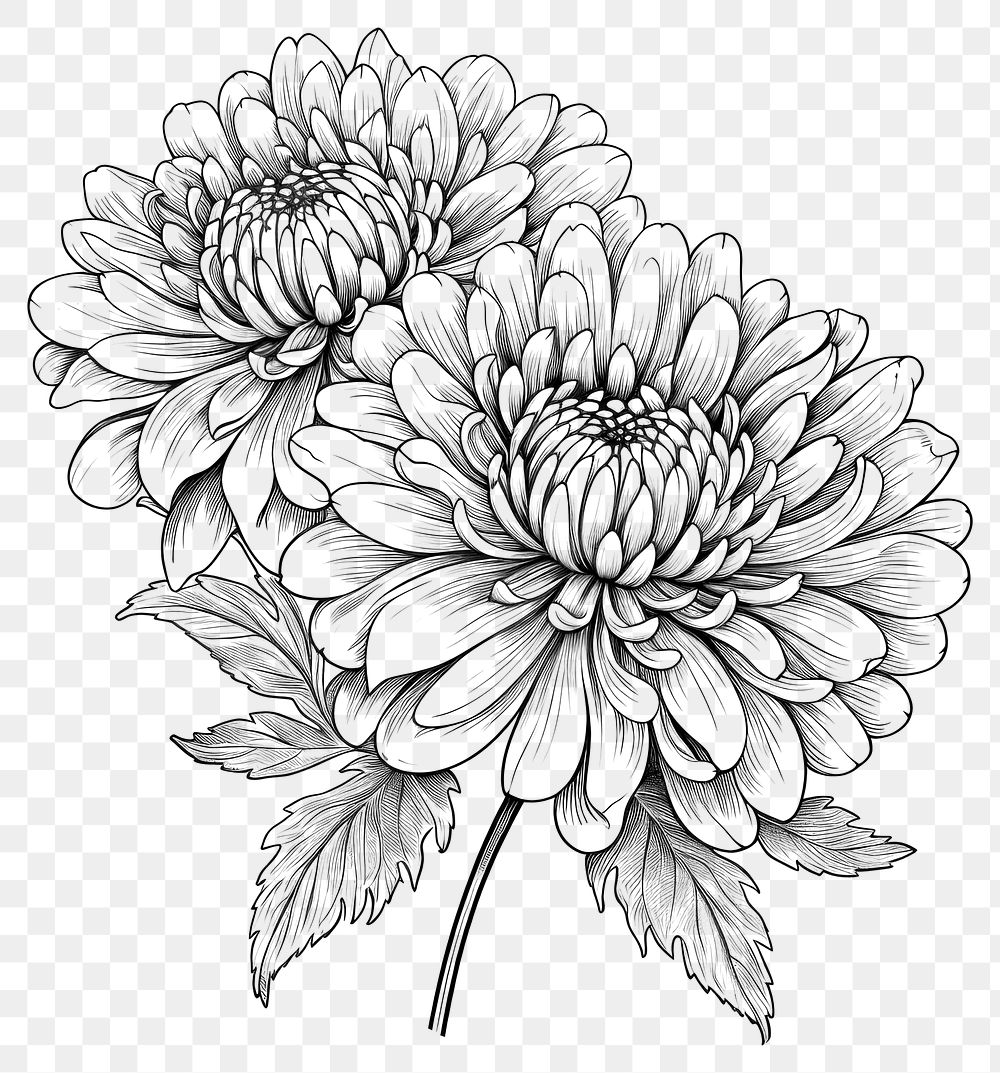PNG Illustration Chrysanthemum chrysanthemum drawing | Free PNG - rawpixel