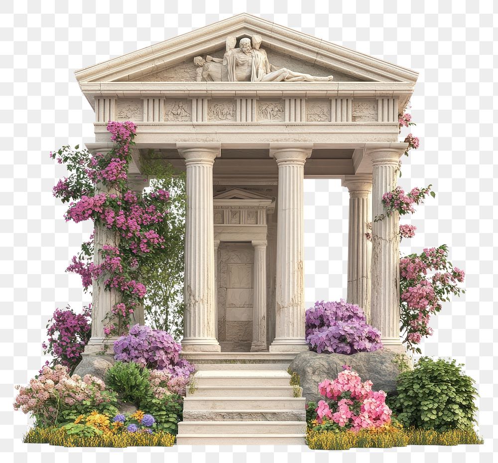 PNG Classic architecture Greek temple | Free PNG - rawpixel