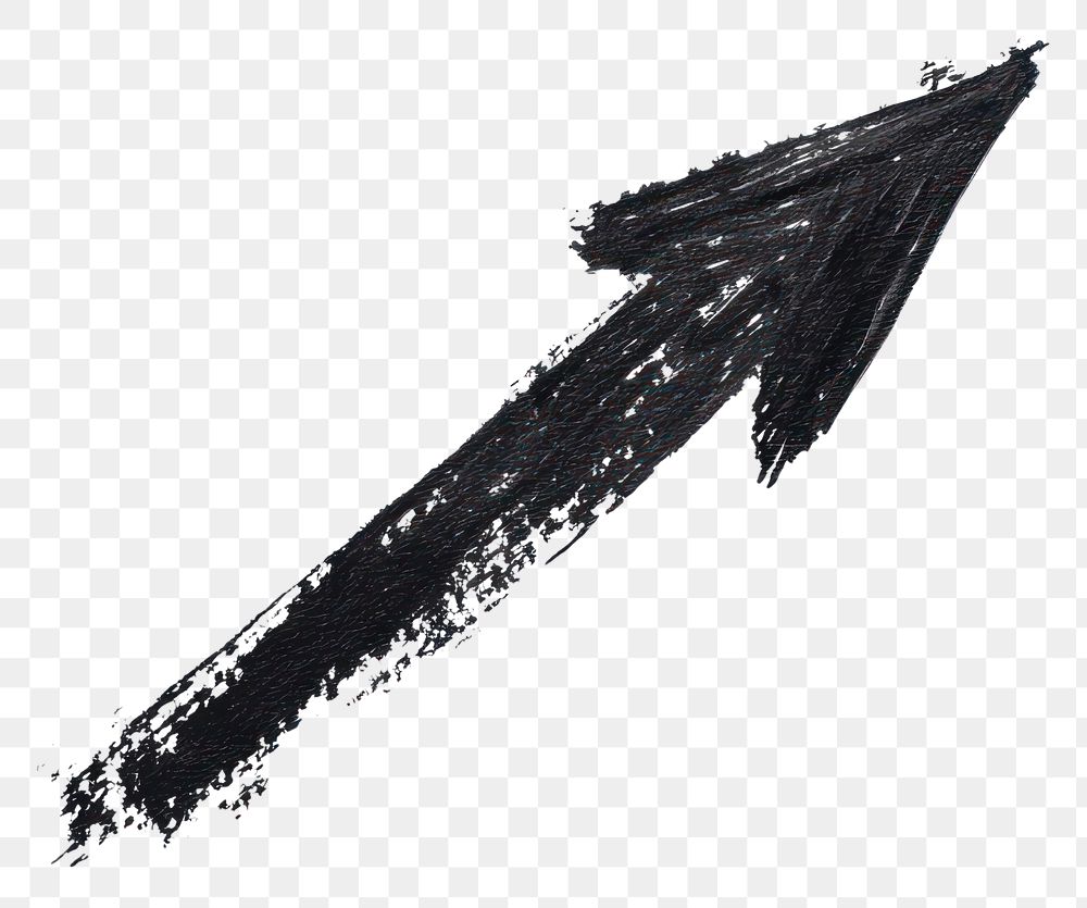 PNG Black doodle one arrow | Free PNG - rawpixel