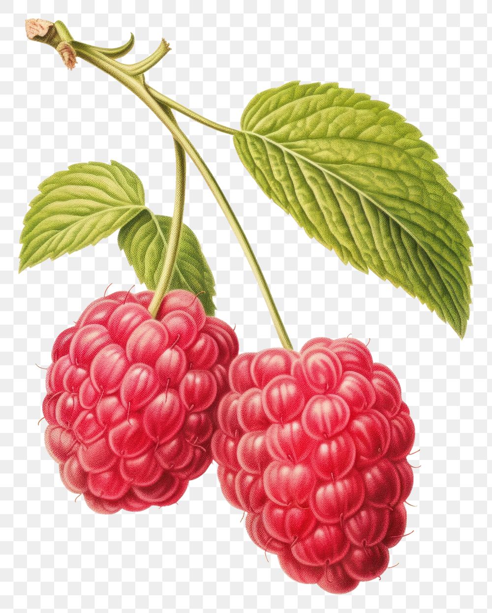 PNG Raspberry branch raspberry fruit | Free PNG - rawpixel