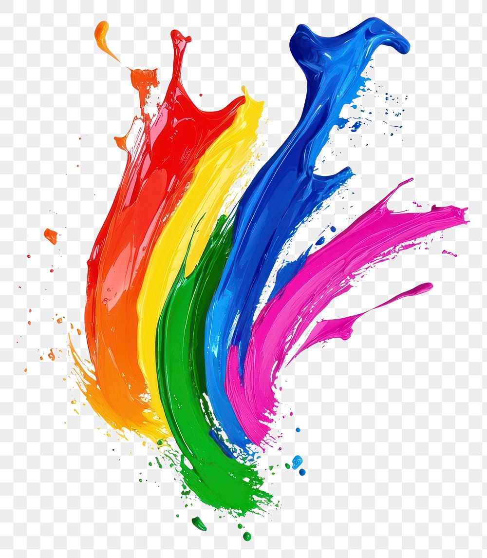 PNG Real colorful brush stroke | Free PNG - rawpixel