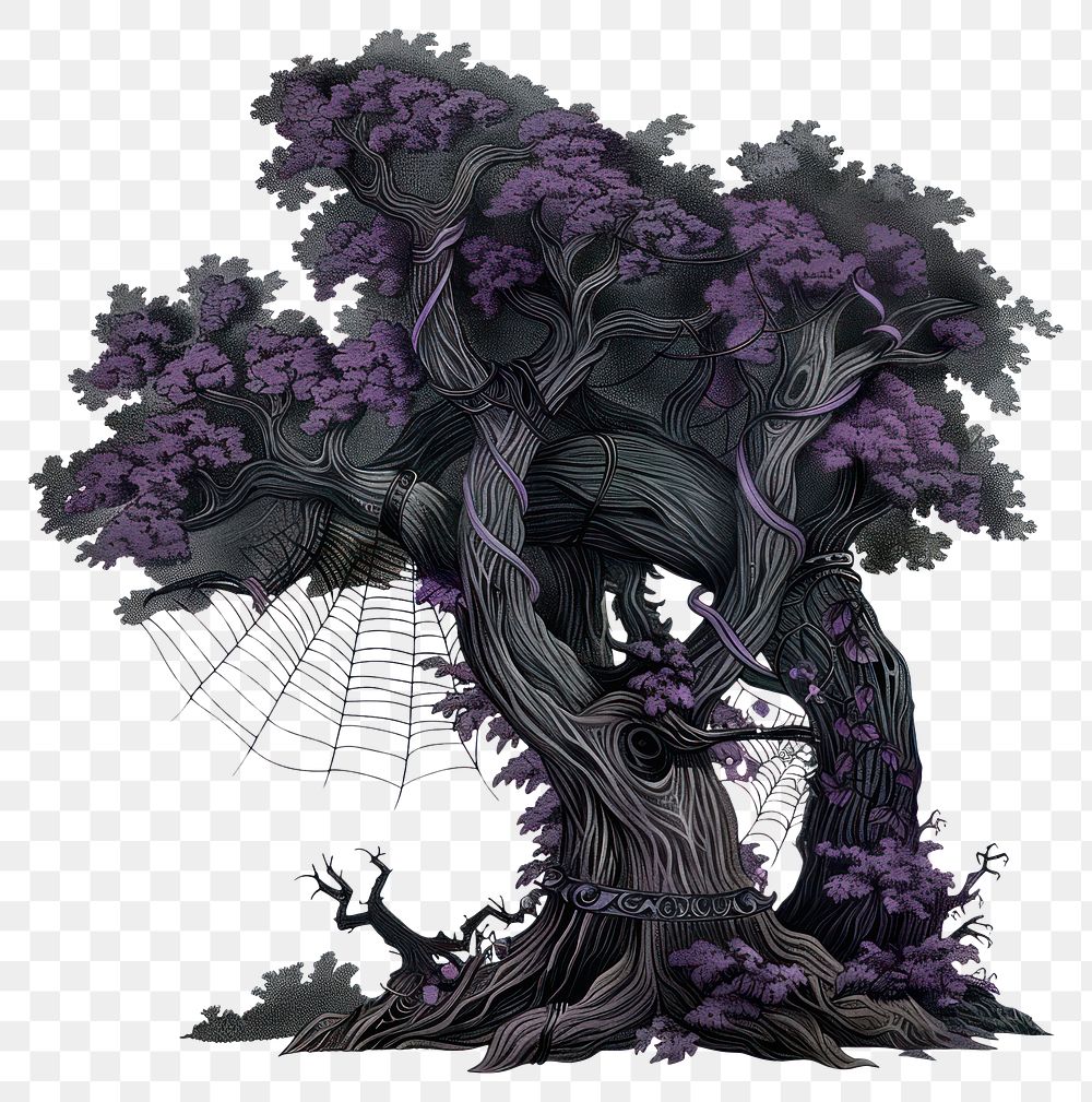 PNG Gothic wedding tree decorated | Free PNG - rawpixel