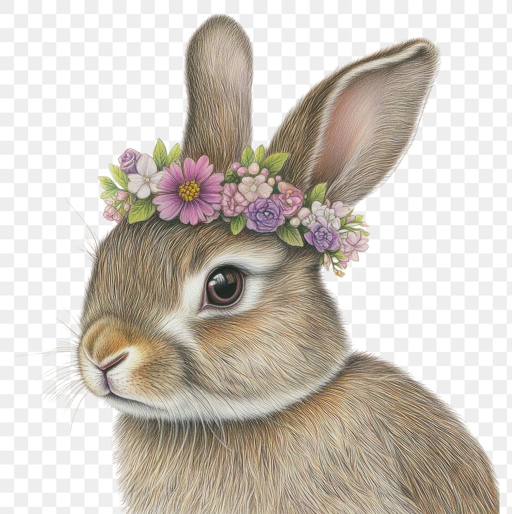 PNG Rabbit portrait rabbit illustration | Free PNG - rawpixel