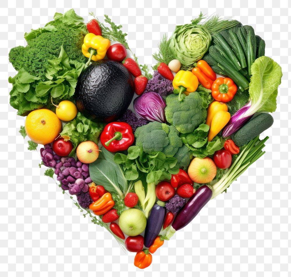 PNG Vegetable vegetables produce heart. | Free PNG - rawpixel