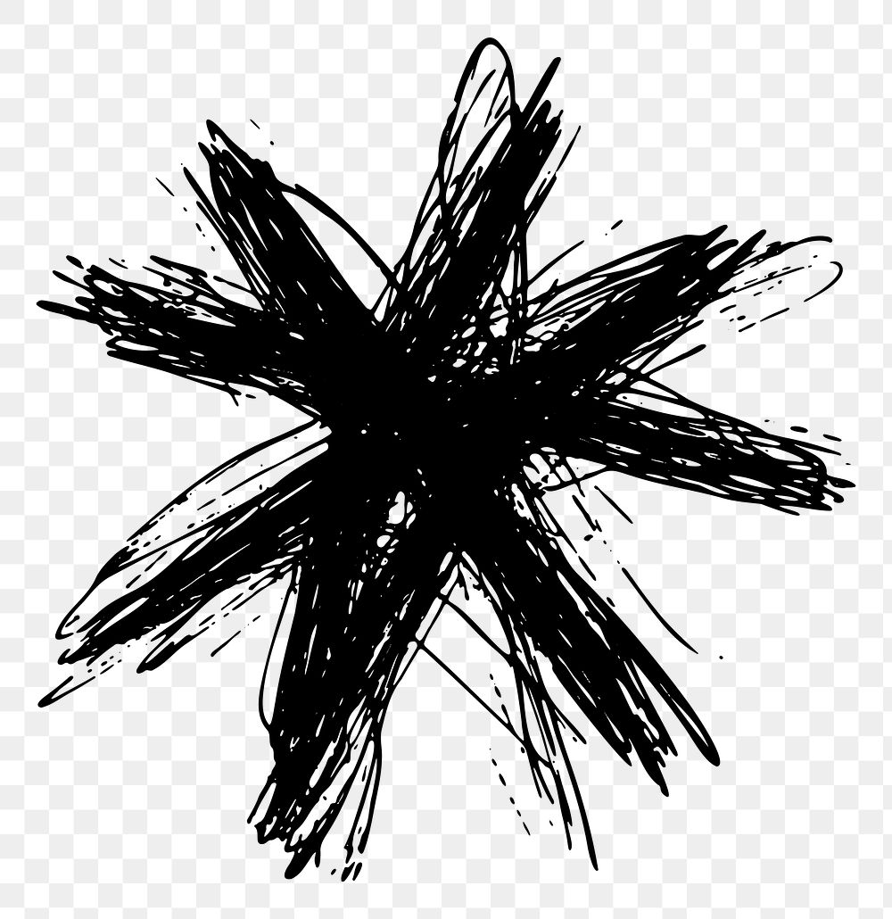 PNG asterisk scribble drawing abstract | Free PNG - rawpixel