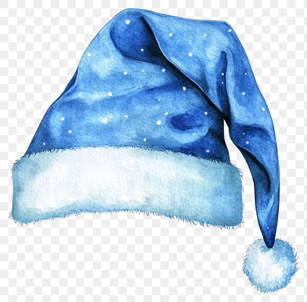 PNG Blue Christmas Santa hat | Free PNG - rawpixel