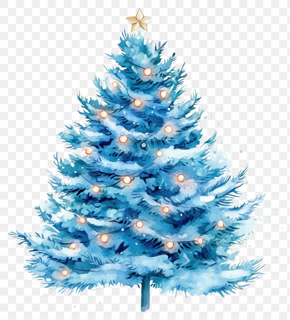 PNG Blue Christmas tree christmas | Free PNG - rawpixel