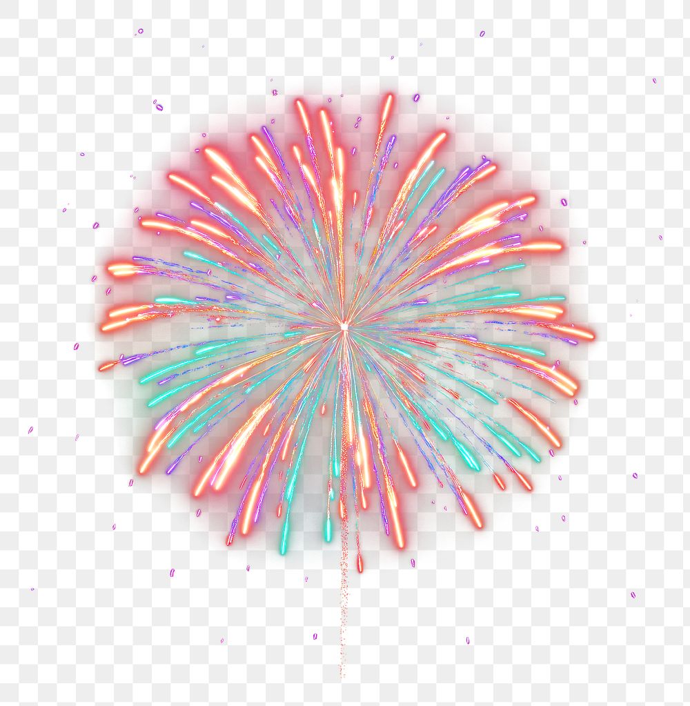 PNG Fireworks celebration colorful pyrotechnic. | Free PNG - rawpixel