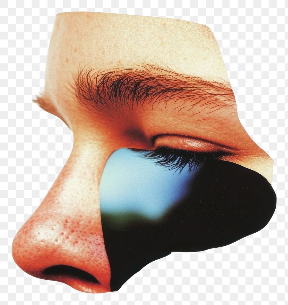 PNG Nose photography collage face. | Free PNG - rawpixel