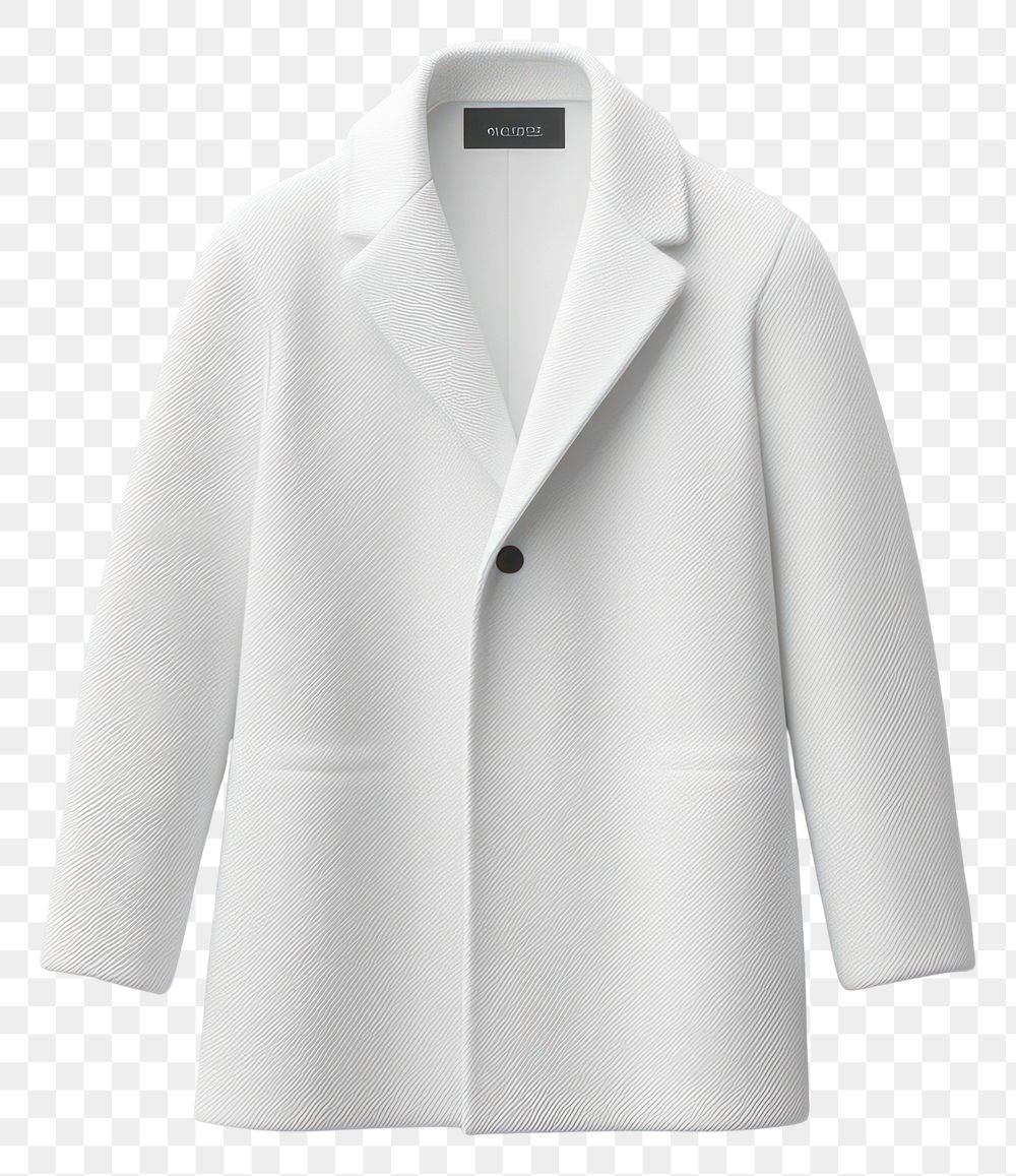 PNG Wool coat white minimalist | Free PNG - rawpixel