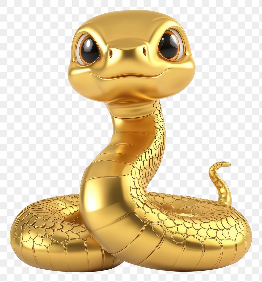 PNG 3D gold snake cartoon | Free PNG - rawpixel