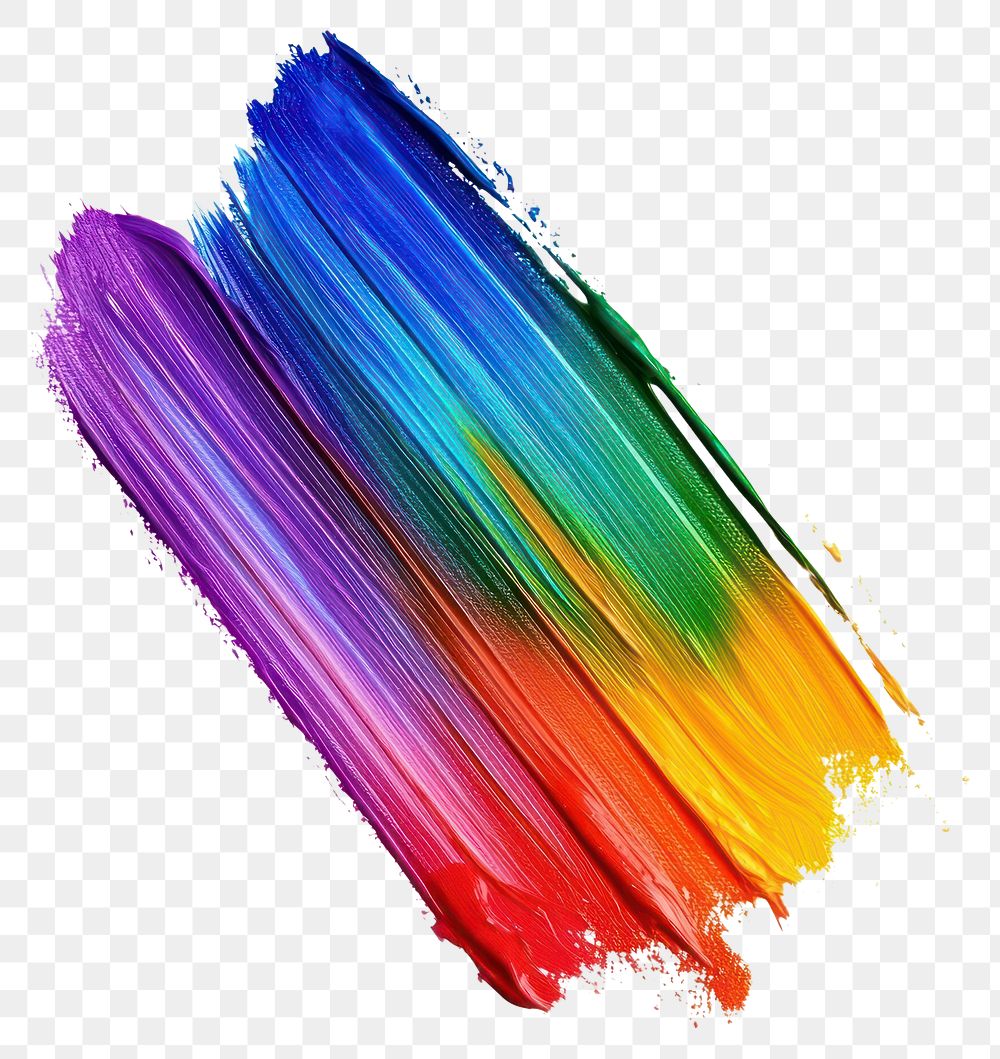 PNG Rainbow flat paint brush | Free PNG - rawpixel
