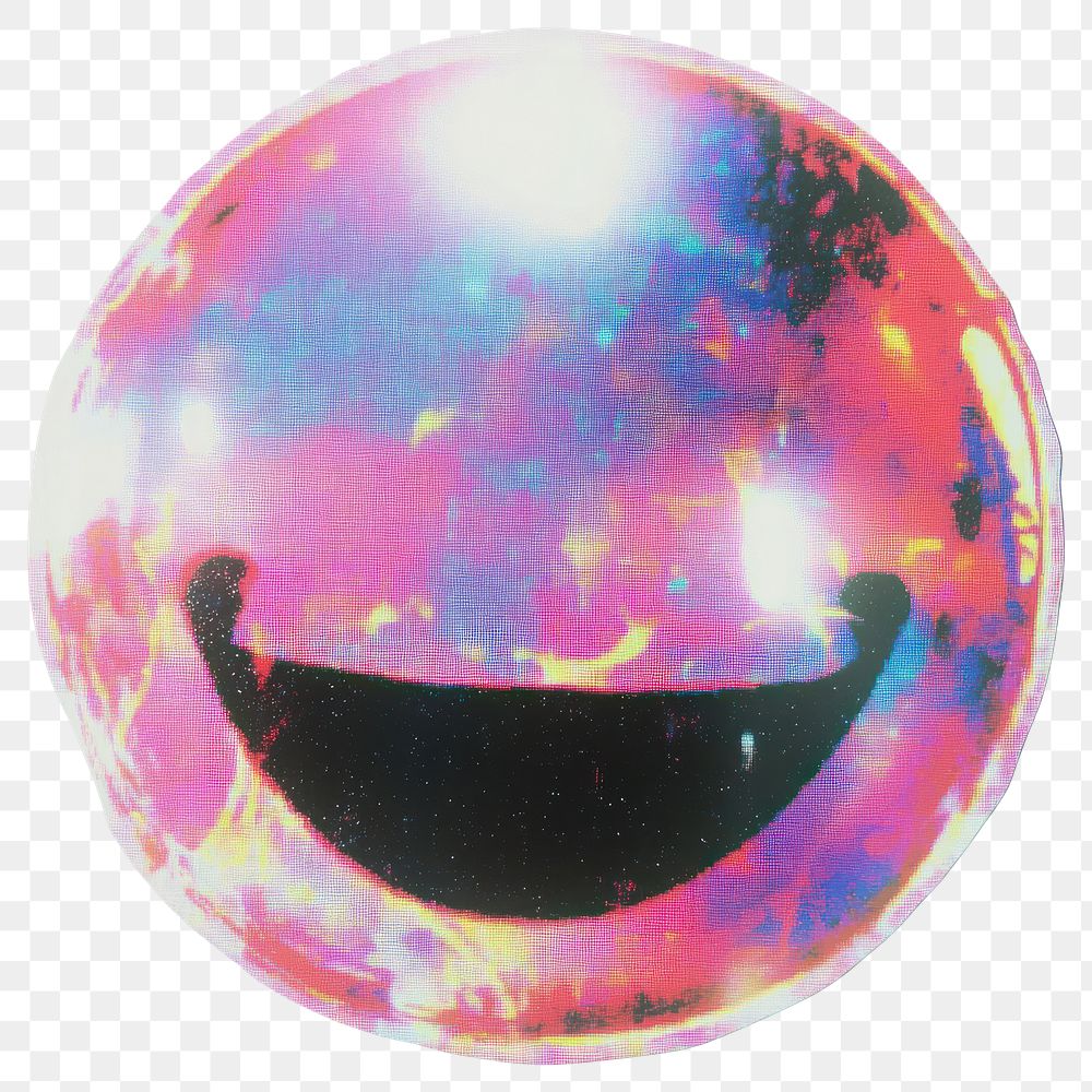 PNG Smiling Bubble Sticker abstract | Free PNG - rawpixel