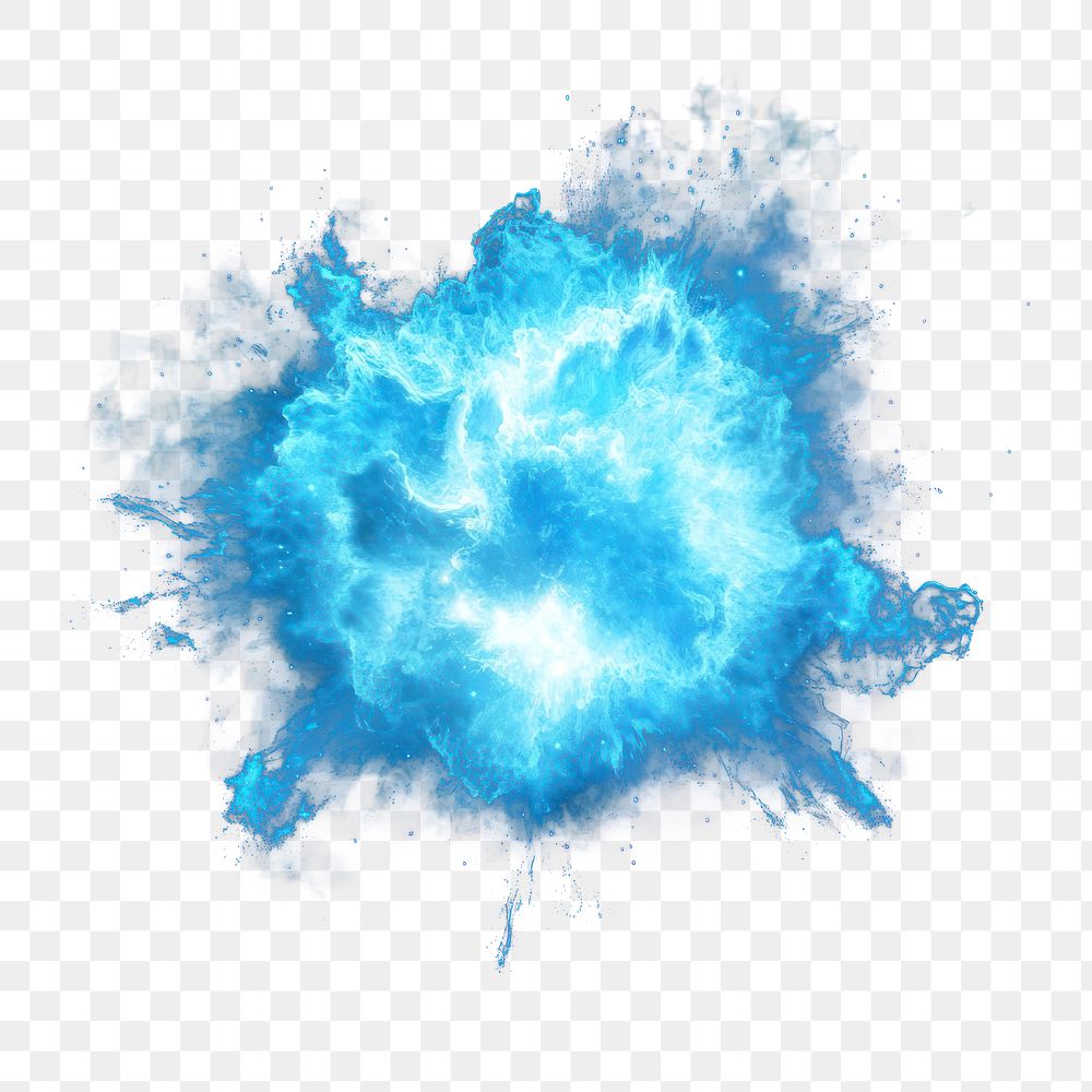 PNG Blue fire explosion illustration | Free PNG - rawpixel
