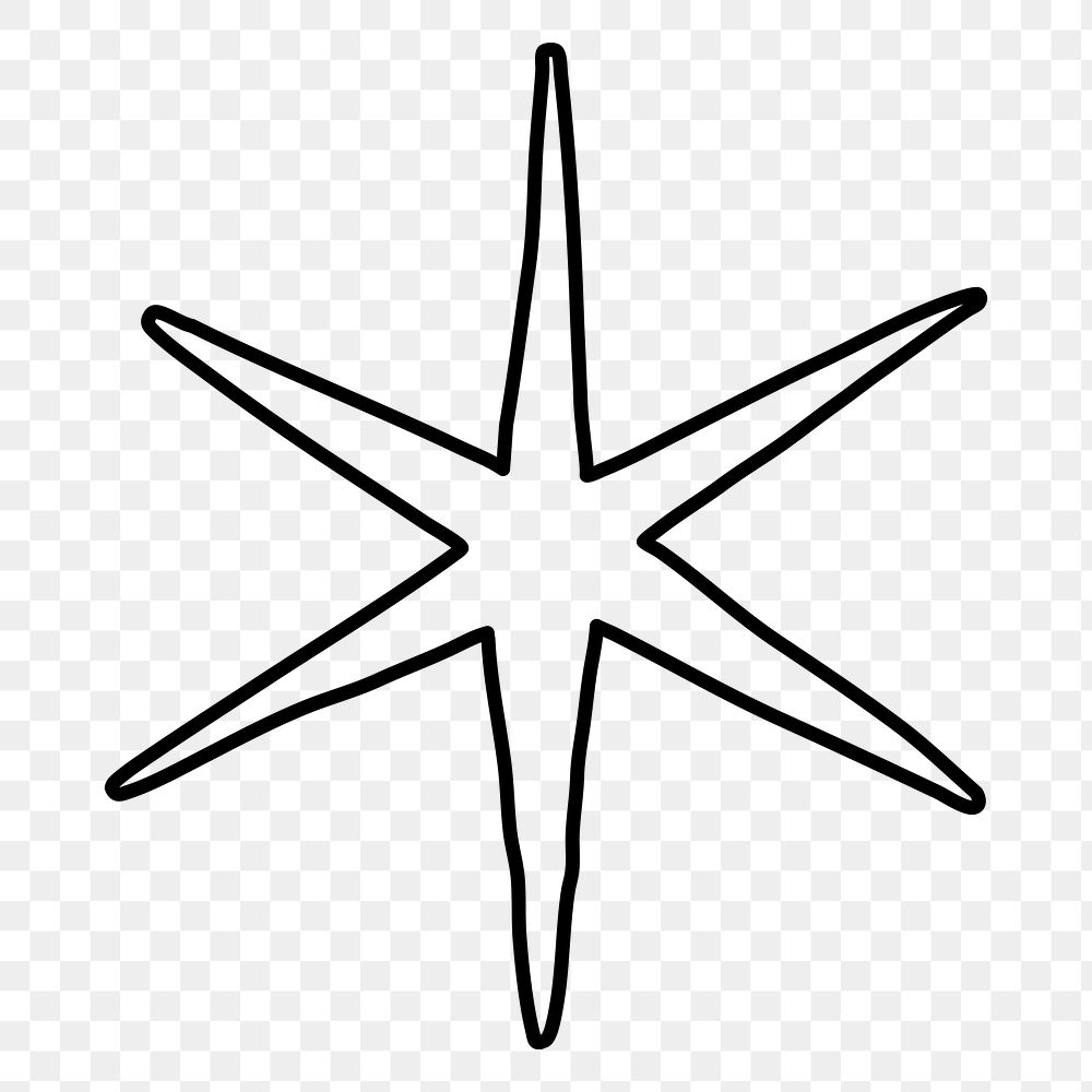 PNG Minimalist starburst line art, | Free PNG - rawpixel