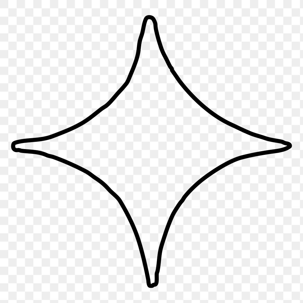 PNG Minimalist star outline illustration, | Free PNG - rawpixel
