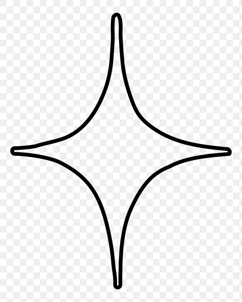 PNG Minimalist black star outline, | Free PNG - rawpixel