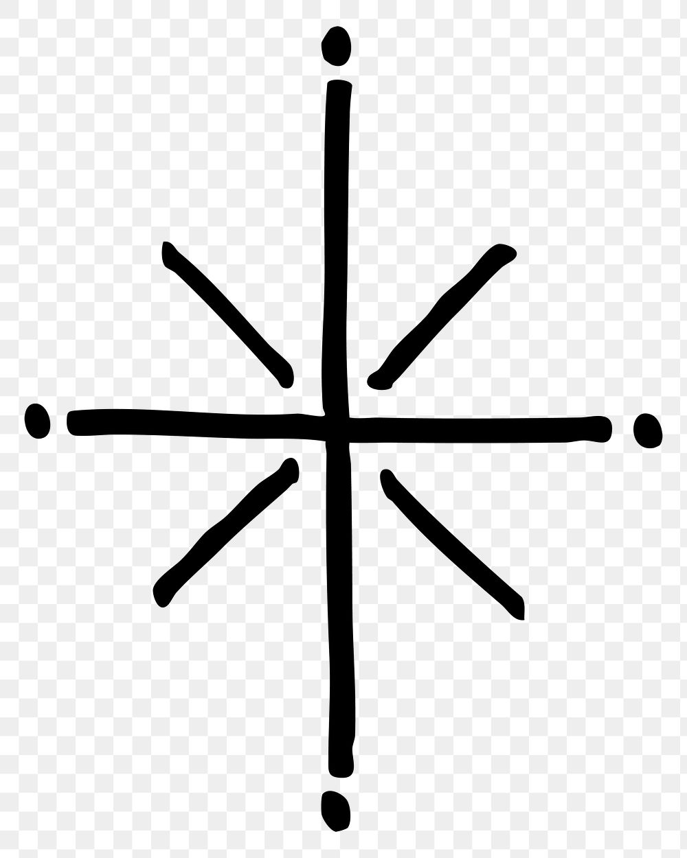 PNG Minimalist compass star illustration, | Free PNG - rawpixel