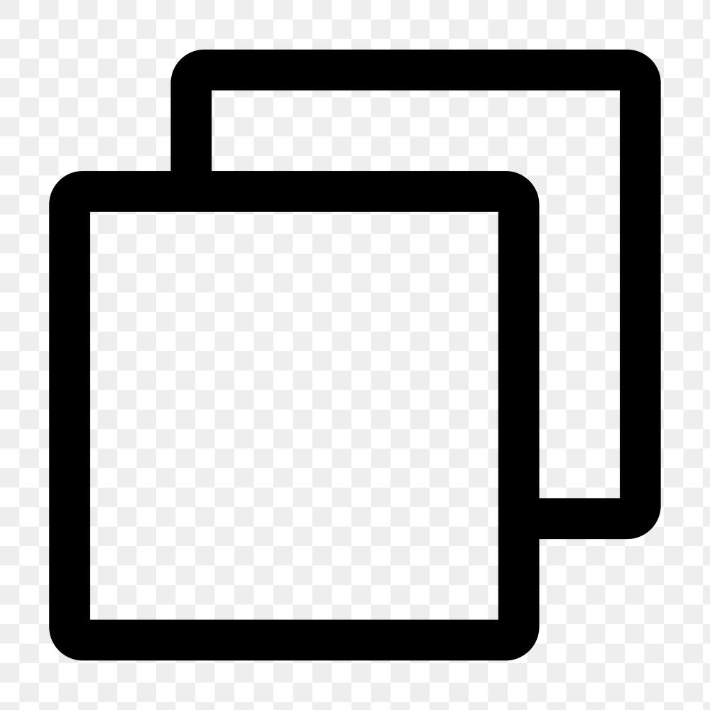 PNG Duplicate overlapping square icons | Free Icons - rawpixel