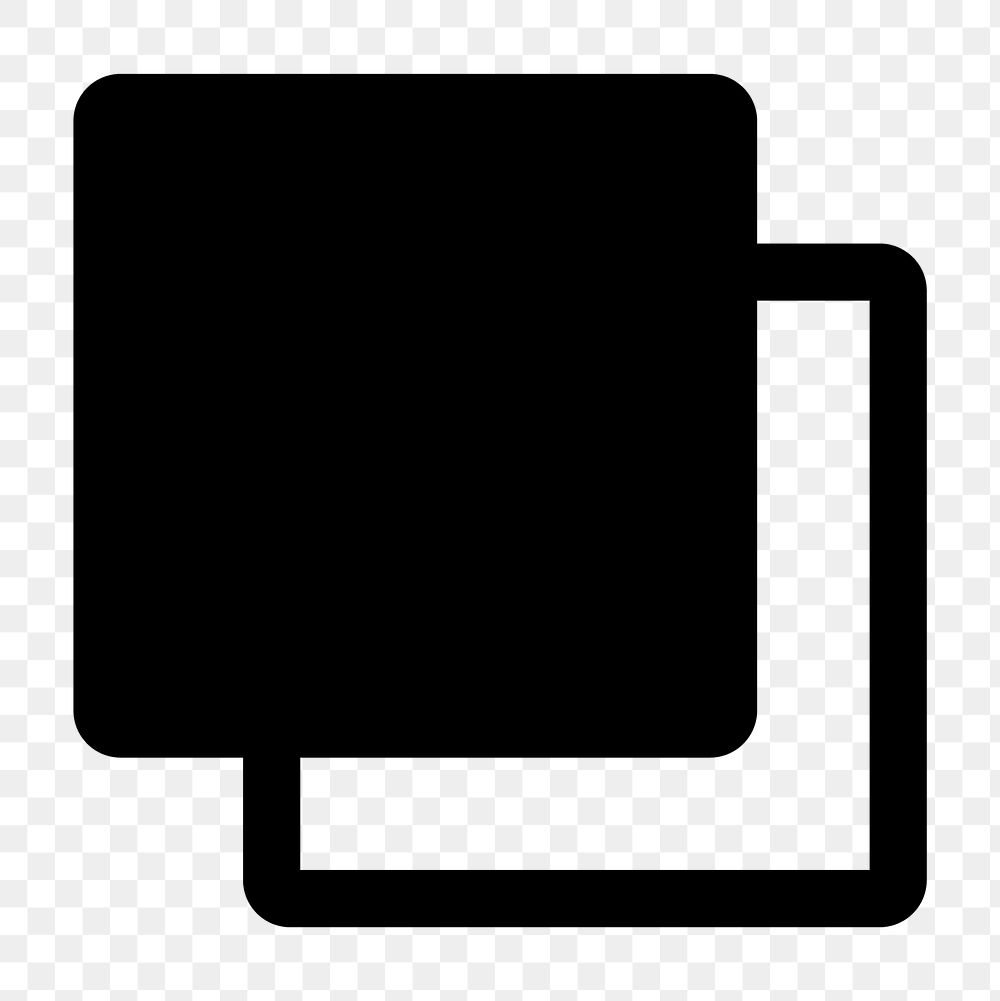 PNG Minimalist overlapping square icon, | Free Icons - rawpixel