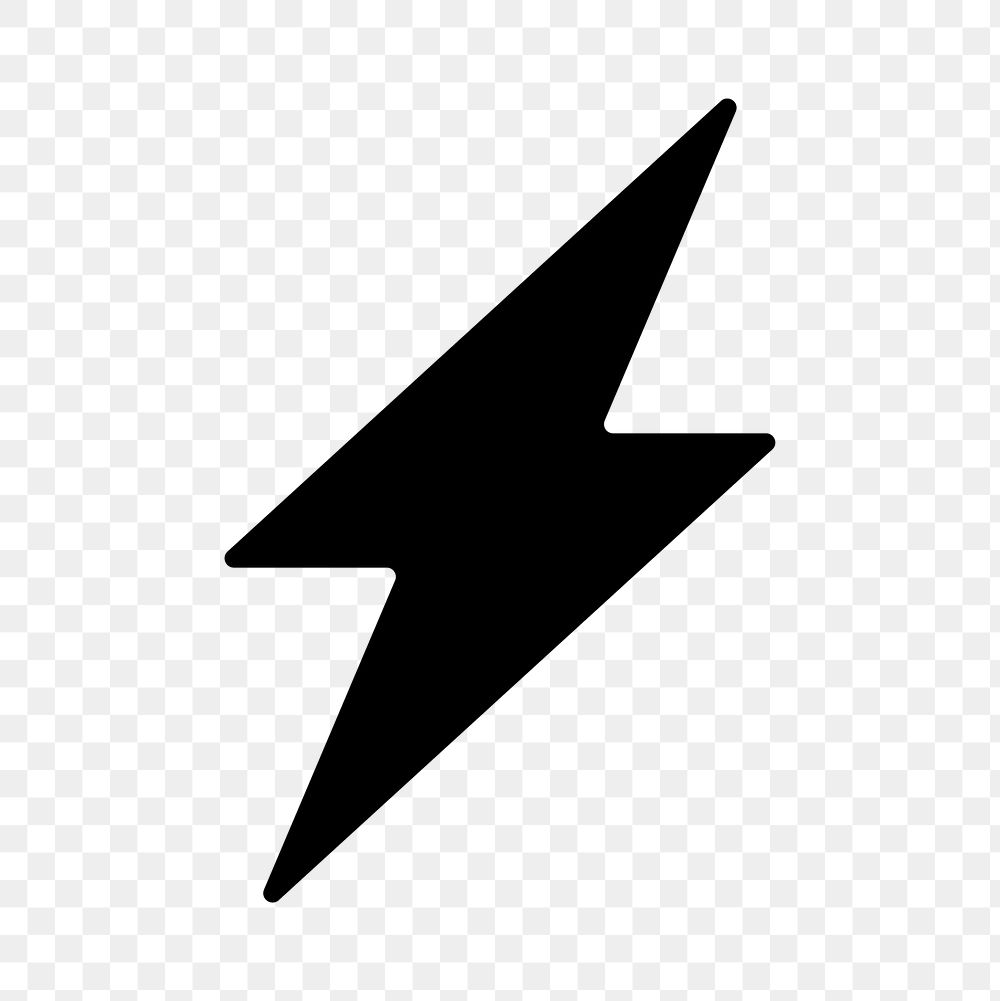 PNG Black lightning bolt symbol | Free Icons - rawpixel