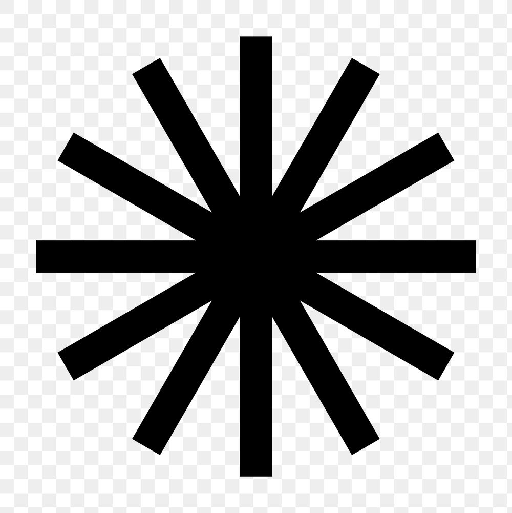 PNG Black asterisk symbol illustration, | Free Icons - rawpixel