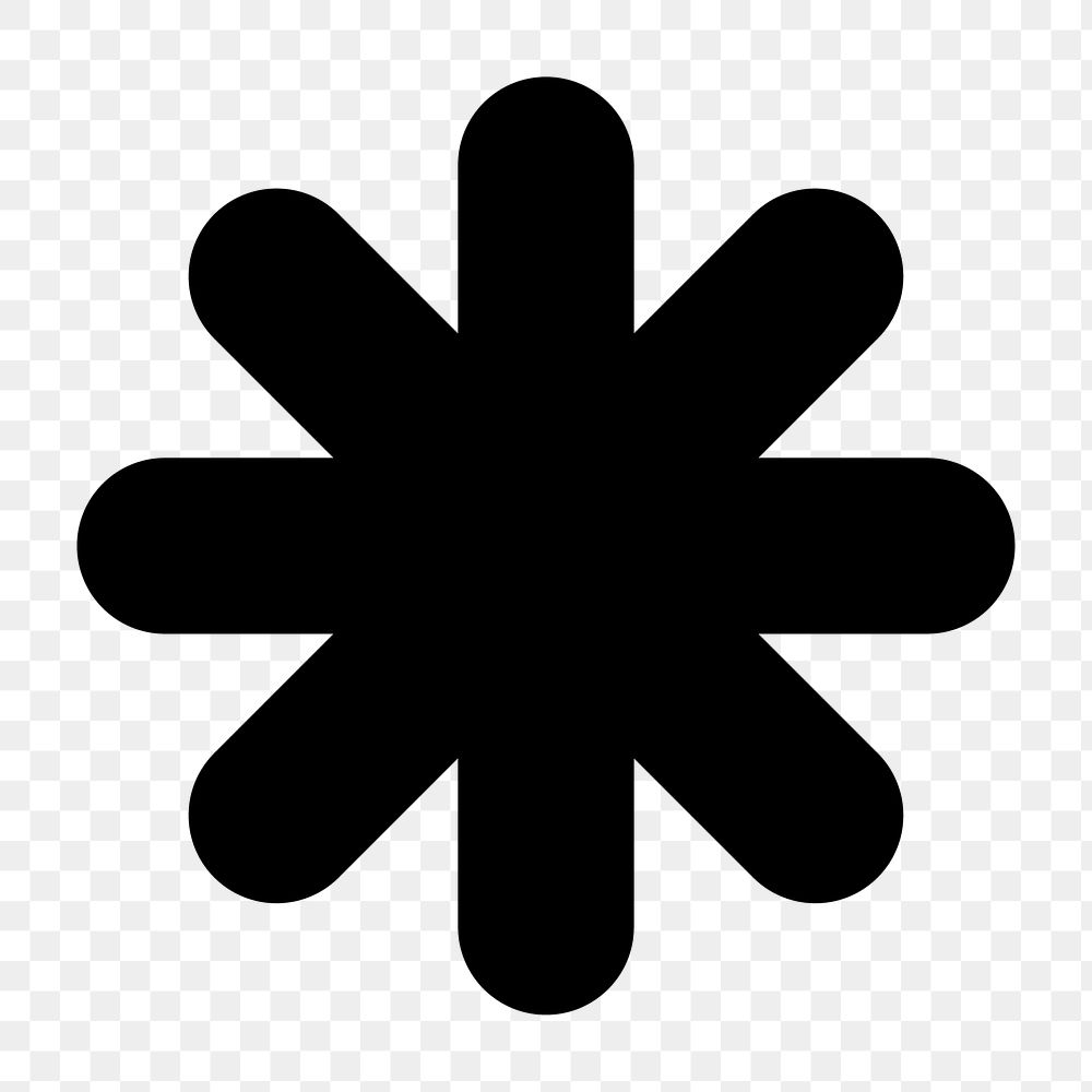 PNG Black asterisk symbol vector | Free Icons - rawpixel